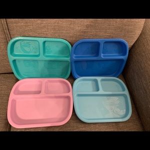 Dining | Set Of 4 Kids Eating Trays Movie Frozen Themed | Poshmark